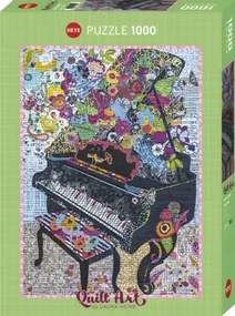 HEYE Puzzle Quilt Art: Klavír / 1000 dílků / 50 x 70 cm