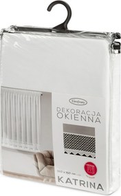 ZÁCLONA NA PÁSCE KATRINA 350X150 CM BÍLÁ