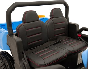 Ramiz Dětské auto Pick-Up Speed 900 modré + pohon 4x4 + pohyblivá korba + zavazadlový prostor + dálkové ovládání + lopatka + LED a zvuky