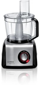 Bosch Food processor, MultiTalent 8, 1250 W, Černá, Brushed stainless steel MC812M844