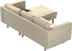 Potah na pohovku IKEA Norsborg 3-místná se šezlongem barva béžová látka pletený vzor