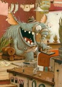 HEYE Puzzle Zozoville: Praní prádla / 1000 dílků / 50 x 70 cm