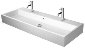 Duravit Vero Air - Dvojumyvadlo nábytkové 1200x470 mm, s přepadem, s otvory pro baterie, bílá 2350120026