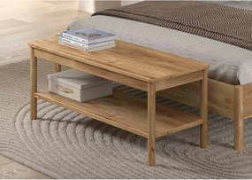 Dřevěná/z MDF lavice v přírodní barvě Olive – Vipack