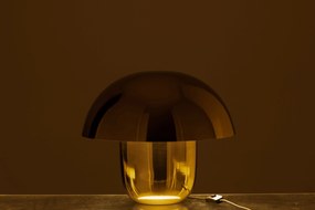 Zlatá kovová stolní lampa Mushroom - Ø 40*34cm