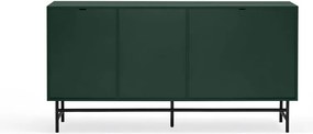 Černo-zelená komoda Teulat Punto, šířka 150 cm