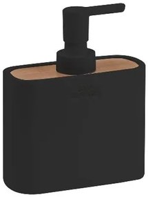 Sapho Gedy Koupelnové doplňky - Dávkovač mýdla Ninfea na postavení, černá/bambus 138014