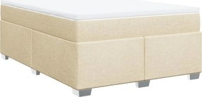 vidaXL Box spring postel s matrací 140x200 cm textil [3285137] Barva: světle šedá