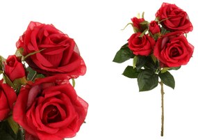 Růže puget, barva červená. Květina umělá SG5698