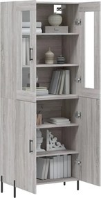 Skříň highboard šedá sonoma 69,5 x 34 x 180 cm kompozitní dřevo 3198223