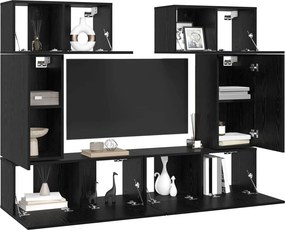 Sestava TV skříněk 6 ks Černý dub Kompozitní dřevo 3393469