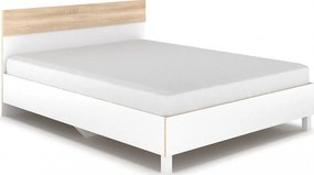 Casarredo - Komfort nábytek Postel PATRICIA 160x200, bílá/dub sonoma