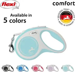 Flexi Comfort S pásek 5m světle modré / Vodítko