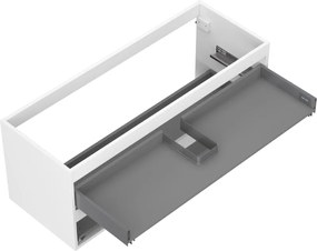Mexen Box-A, závěsná skříňka 120 cm, 2 zásuvky, bílá matná, 91AX0-1200-470-2-01