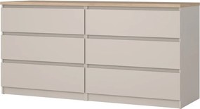 Krémová komoda 154x76x50 cm Naia – Tvilum
