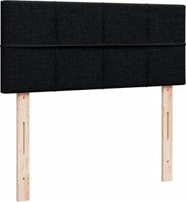 Box spring postel s matrací černá 120x190 cm textil 3285829