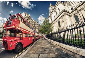 Vliesová fototapeta Londýnský autobus 375 x 250 cm + lepidlo zdarma / MS-5-0017 vliesové fototapety na zeď DIMEX