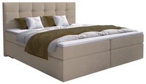 Čalouněná postel boxspring GLOS, 160x200, sawana 24 + vrchní matrace
