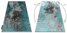 Moderní koberec DE LUXE 570 vintage Strukturální, zelená / antracit velikost 180x270 cm | krásné koberce cz