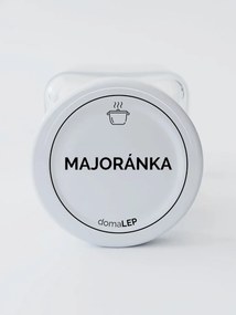 Samolepka na kořenky MAJORÁNKA průhledná 5 cm tučné písmo