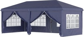 Outsunny Pavilon 6x3m Stabilní Zimní Přístřešek pro Zahradu, Party Stan s Bočními Panely a Okny, Dveřmi, Taškou pro Kempování a Zahradní Festival, Mod