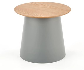 Odkládací stolek Hema65, přírodní/šedá