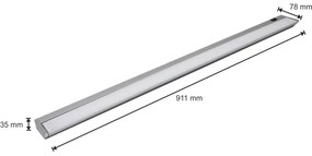 LED Podlinkové svítidlo LED/15W/230V stříbrná