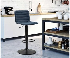 Designová barová otočná židle Camaxtli modrá