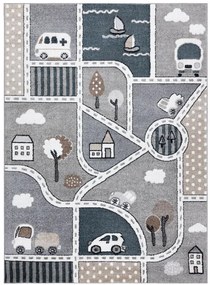 Hans Home | Dětský kusový koberec Fun Strade grey - 280x370