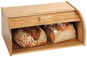 KESPER Dřevěný chlebník s rolovacím víkem, 40x17x27 cm