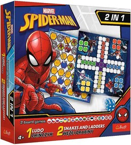 TREFL Soubor her Člověče, nezlob se! + Hadi a žebříky Spiderman 2v1 tr002419