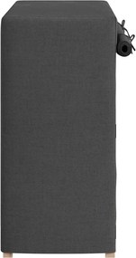 Botník s potahem šedý 79 x 40 x 80 cm textil 248195