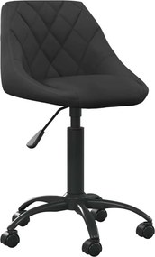 vidaXL Kancelářská židle samet [3088846] Barva: Černá