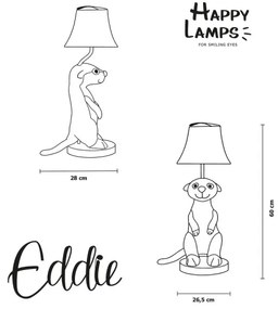 Happy Lamps - LED Dětská stolní lampa EDDIE LED/5,4W/230V surikata