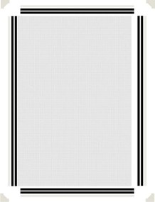 Magnetická okenní síť proti hmyzu bílá 80 x 120 cm 153849