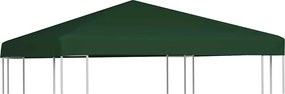 vidaXL Nepromokavá náhradní střecha na altán 310g/m² 3x3m [44782] Barva: Zelená