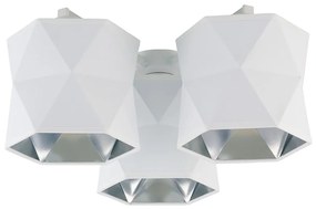 TK Lighting Přisazený lustr SIRO 3xE27/15W/230V bílá/stříbrná TK3248