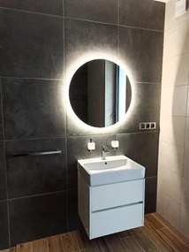 Kulaté zrcadlo do koupelny s LED osvětlením - ⌀ 80 cm - Moonlight Ronde