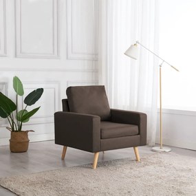 Křeslo hnědé textil 288695