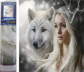 NORIMPEX Diamantové malování Královna ledových plání / 30x40 cm