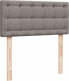 Box spring postel s matrací taupe 80x200 cm textil 3285733