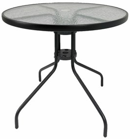 Kulatý zahradní stolek MODERN 90 černý