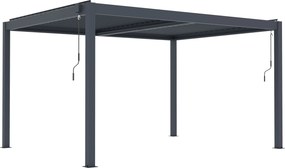 Bioklimatická pergola G21 Austin Premium 4x3 m, antracitová hliníková