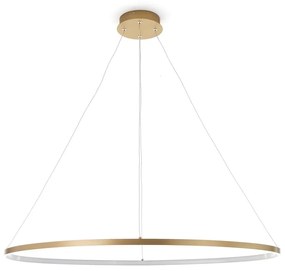 Závěsné svítidlo ve zlaté barvě Tomasucci Oval Ring, výška 92 cm