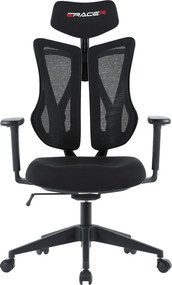 Ergonomická kancelářská židle E-racer VANTOR - černá síťovina