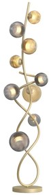 Wofi Wofi 3015-904 - LED Stojací lampa METZ 9xG9/3,5W/230V zlatá/šedá W3935
