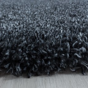 Ayyildiz, Kusový koberec Fluffy Shaggy 3500 anthrazit, 80x150, šedá, ložnice
