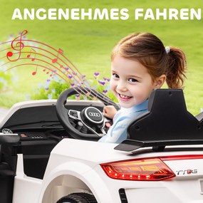 HOMCOM Dětské elektrické autíčko 12V dětské autíčko s dálkovým ovládáním 2.4G, hudba, elektrické autíčko se světlem, připojení USB/MP3, funkce zpětné…
