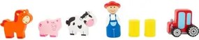 SMALL FOOT Puzzle s postavičkami v kufříku Farma / od 3 let