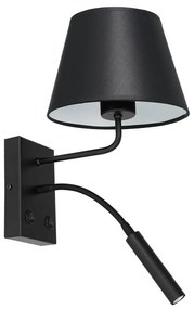 Luminex | Nástěnná lampa ARDEN 1xE27/60W+1xG9/8W/230V černá/bílá | LU3482